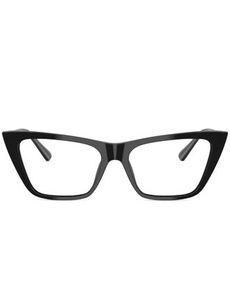 Jimmy Choo Eyewear Brille im Cat-Eye-Design - Schwarz