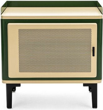 DRAWER Drawer - Table de chevet 1 porte en m&eacute;tal - Vert - Vintagio