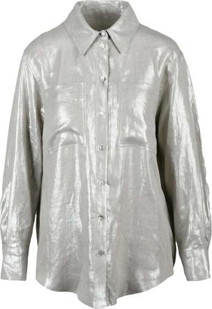 Marella Femme, Blouses et Chemises, Gris, Taille: 36 FR Chemises