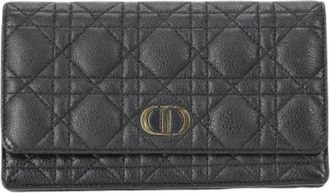 Dior Pre-owned Cannage Caro Belt Pouch with Chain - Femme - Pre-owned - Noir - Taille: ONE Size