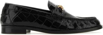 Versace Femme, Chaussures, Noir, Taille: 38 1/2 EU Mocassins Medusa 95