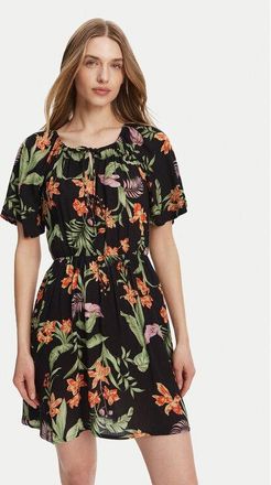 Roxy Sommerkleid ERJWD03869 Schwarz Regular Fit