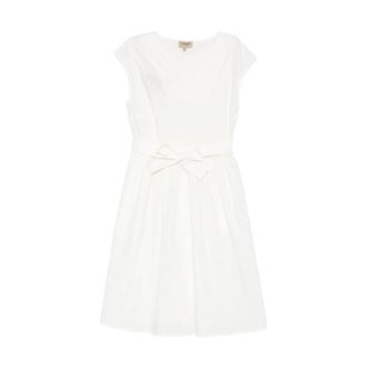 Woolrich Bow Midi Dress - - Dresses - Damen - Wei&szlig; - L