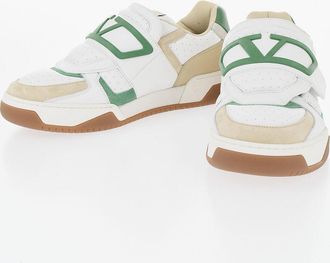 Valentino GARAVANI Low-Top Leather Sneakers With Velcro Closure Valentino