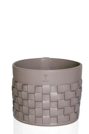 Joop Korb Cornfloweraccessoires, Grau, Kunststoff, rund, 20.5x16x20.5 cm, Handmade in Thailand, Ordnen & Aufbewahren, Aufbewahrungsk&ouml;rbe