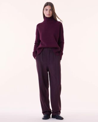 Kujten Pull cachemire col cheminée oversize, 8 fils - Pull Ulla