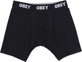 Obey Klassische Herren Boxershorts 2er Pack Schwarz - - Underwear - Herren - Schwarzk - XL