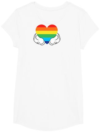 Disney Mickey Mouse H&auml;nde Regenbogen T-Shirt