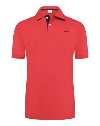 GANT Piqu&eacute;-Poloshirt mit Stretchanteil und Label-Stickerei, Regular Fit in