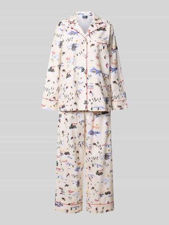 Polo Ralph Lauren Pyjama-Set mit Schleifen-Detail im 2-teiligen Set