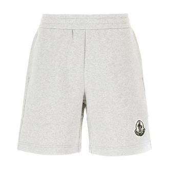 Moncler Homme, Shorts, Gris, Taille: M Shorts Bermuda avec &eacute;cusson logo