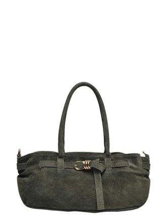 Luisa Vannini Gr&uuml;n Rindsledertasche