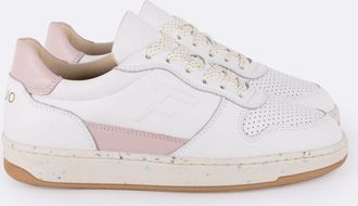 Faguo Baskets blanches & roses cuir - ALDER