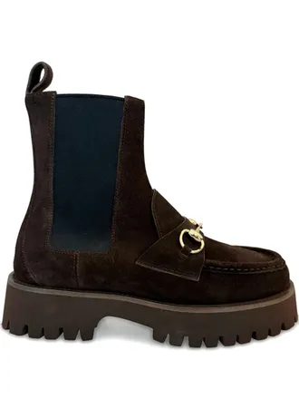 Gucci Stiefel mit Plateau - Braun