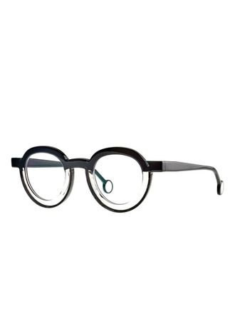 Theo Eyewear Brille mit rundem Gestell - Schwarz