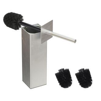 BGL Fashion Edelstahl Material St&auml;nder Toilettenb&uuml;rstenhalter f&uuml;r Bad und Hotel B&uuml;rste Nickel