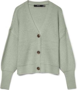 Vero Moda Vero Moda Femme Cardigan Vmlea Ls V-neck Cuff Cardigan Noos, Desert Sage, XS