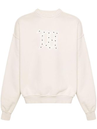 Misbhv Sweatshirt mit Logo-Print - Nude