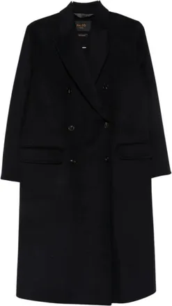 Palt&ograve; Manteau Daria Double-Boutonnage - Femme - Manteaux - Bleu - Taille: 42 FR