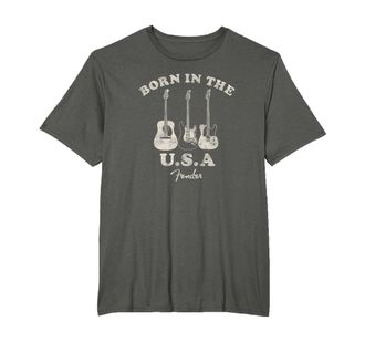 Fender Guitar Born in the USA Centered T-Shirt