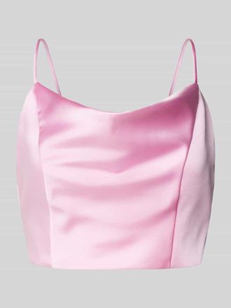 Jake*s Crop Top mit r&uuml;ckseitiger Schn&uuml;rung