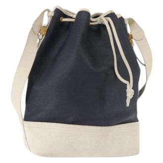 Loewe Sac bandouli&egrave;re en cuir Pre-owned - Femme - Pre-owned - Bleu - Taille: ONE Size