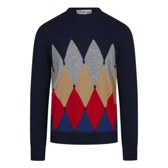 Ballantyne Pull &agrave; col rond - Homme - Pulls - Bleu - Taille: L