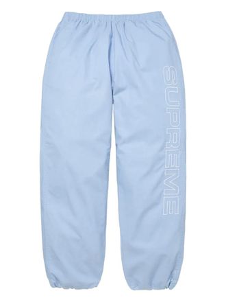 SUPREME logo-print track trousers - Bleu