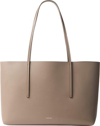 Calvin Klein Damen Foil Logo Tote W/Pouch LV04F3274G, Braun, Einheitsgr&ouml;&szlig;e