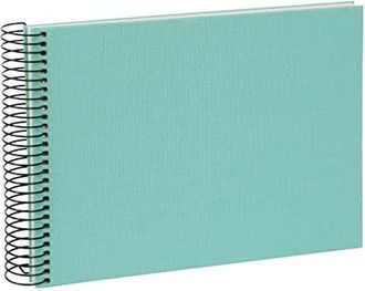 Goldbuch 20507 Spiralalbum Bella Vista, Foto Album 24x 17cm, Fotoalbum mit 40 weiße Seiten, Erinnerungsalbum aus Leinen, Fotobuch für Bilder und Fotos zum Eink