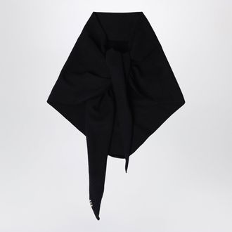 Extreme Cashmere Schwarzer dreieckiger Schal aus Kaschmir