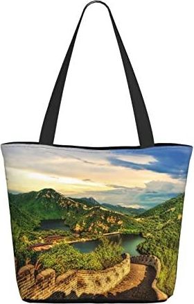 AOOEDM Great-Wall Of China Ladies Shopping Bag 13x11x7in.Le cadeau parfait pour la Saint-Valentin.Cest de la Saint-Valentin pour maman, fille, &eacute;pouse, etc