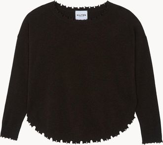 Kujten Pull cachemire col rond liquette - Pull Mela