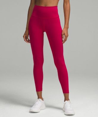 lululemon Legging Wunder Train taille haute pour Femmes - 64 cm - Rouge - Taille 10