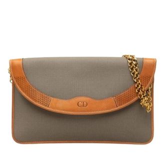 Dior Sac &agrave; bandouli&egrave;re vintage Pre-owned - Femme - Pre-owned - Gris - Taille: ONE Size