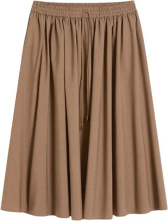 Max Mara Femme, Jupes, Brun, Taille: 40 FR Jupe Midi