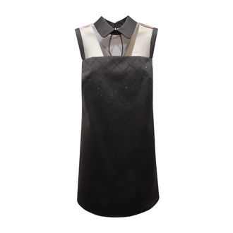 Elisabetta Franchi Wo Dress - - Dresses - Damen - Schwarzk - L