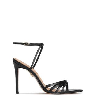 Kazar Schwarze Ledersandalen auf einem schlanken Absatz - - Shoes - Damen - Schwarzk - 39 EU