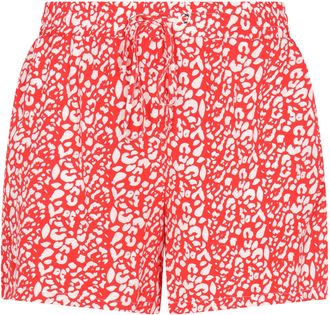 Mymo Shorts Frauen rot wei&szlig;