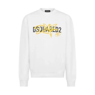 Dsquared2 Cool Fit Rundhals-Sweatshirt - - Sweatshirts & Hoodies - Herren - Wei&szlig; - S