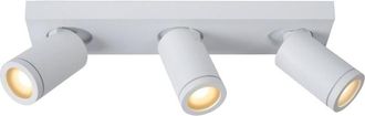 Lucide Taylor - Deckenstrahler Badezimmer - led Dim to warm - GU10 - 3x5W 2200K/3000K - IP44 - Weiß - Lucide