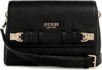 Guess sac &agrave; &eacute;paule bandouli&egrave;re Gregoria Crossbody Flap Bag Black noir