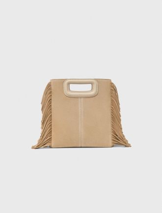 Maje M-tasche Aus Wildleder - Cappuccino - Maje