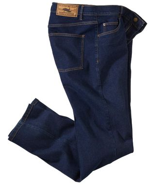 Atlasformen Dunkelblaue Regular-Jeans - 62
