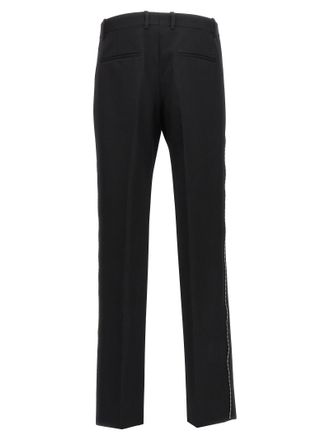 Off-white Mens Black Virgin Wool Dress Pants