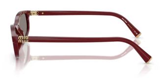 Miu Miu Eyewear MUA06S Acetate Rectangle Sunglasses - Burgundy