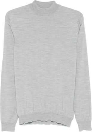 Zanone Homme, Pulls, Gris, Taille: 4XL Sueter Cuello Redondo Ancho