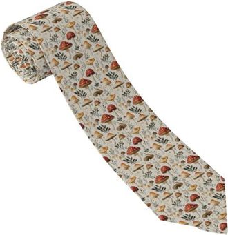Generic Cravate Pour Homme Impression De Plante Champignon Confortable Tie R&eacute;glable Cravate Pour Affaires L&Eacute;cole Mariage