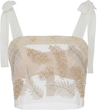 Elisabetta Franchi Damen, Oberteile, Beige, XLGr&ouml;&szlig;e