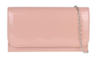Girly HandBags Damen Lack Clutch gl&auml;nzend Abendtasche Party Hochzeit Rose